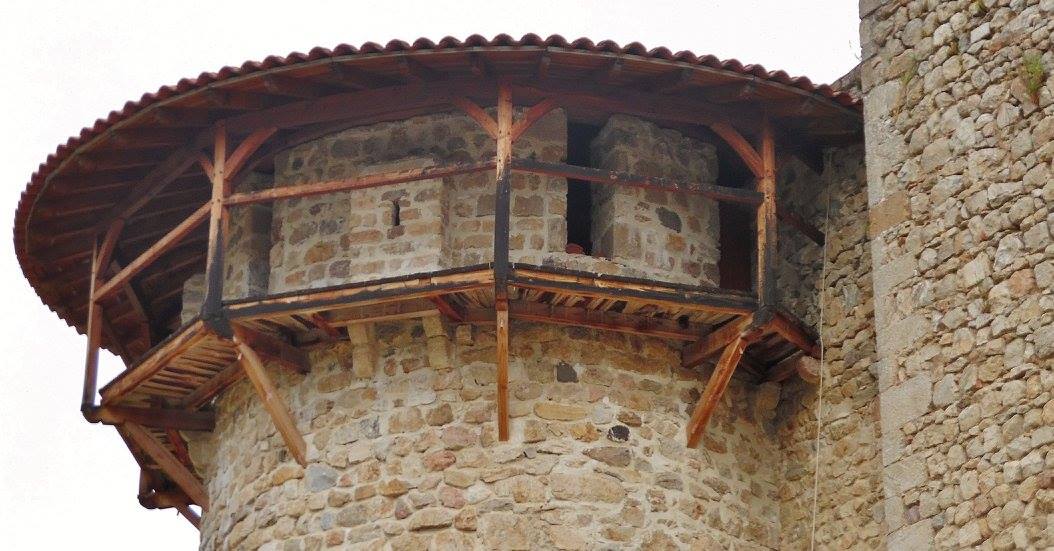 Château de la Chèze - tours de défense et hourd - Jean-Marie Borghino