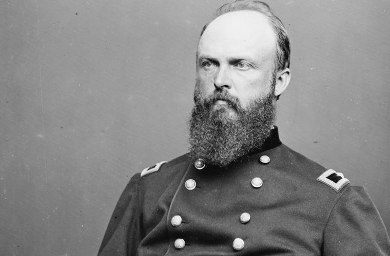 Le colonel John Slough commandant du 1st Colorado à la bataille de ...